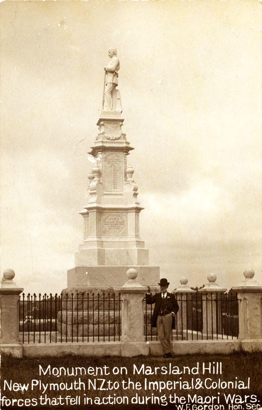 "Monument on Marsland Hill/New Plymouth N.Z. to the Imperial & Colonial ...