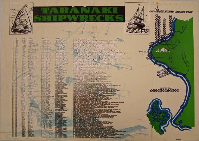 Taranaki Shipwrecks [map] - Puke Ariki
