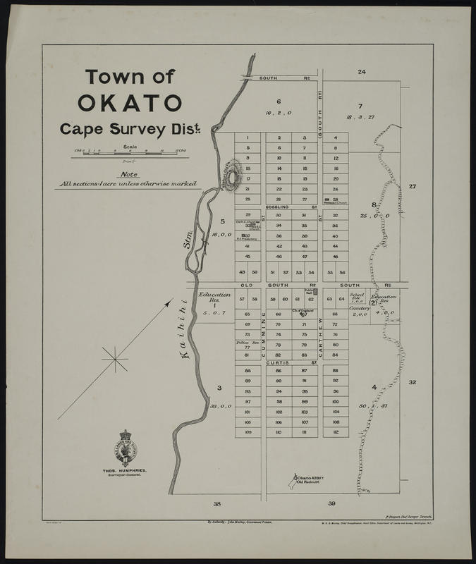 Town of Okato, Cape Survey District [map] 1906 - Puke Ariki
