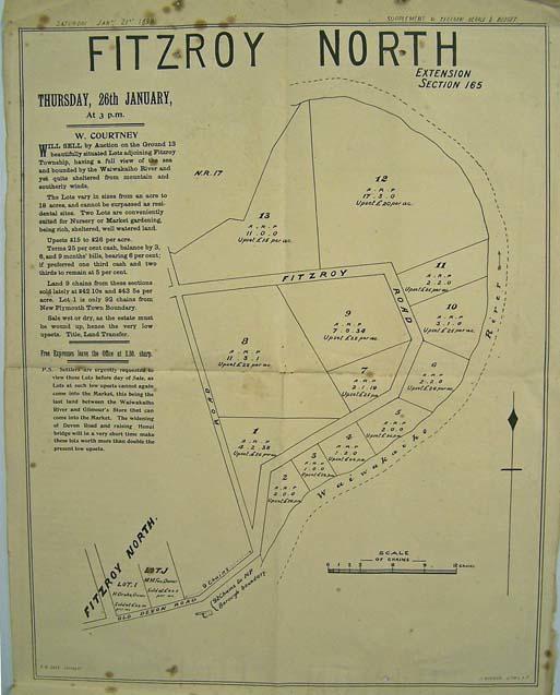 Fitzroy North subdivision [map] 1899 - Puke Ariki
