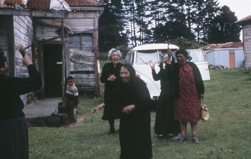 Kuia, Tohu's marae, Parihaka - Puke Ariki