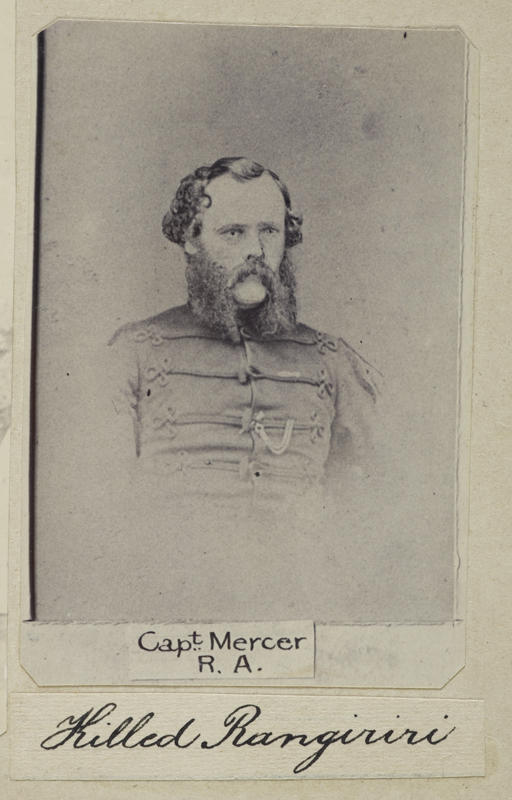 "Capt. Mercer R.A." | Kōtuia ngā Kete