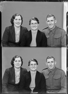 Margaret, Agnes and David Wilson - Puke Ariki