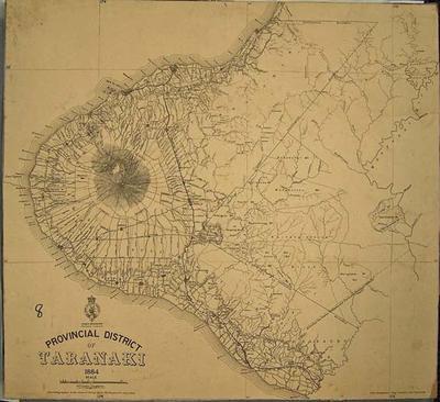Taranaki [map] 1884 - Puke Ariki