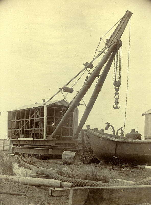 40 ton Jumbo steam powered crane, New Plymouth - Puke Ariki