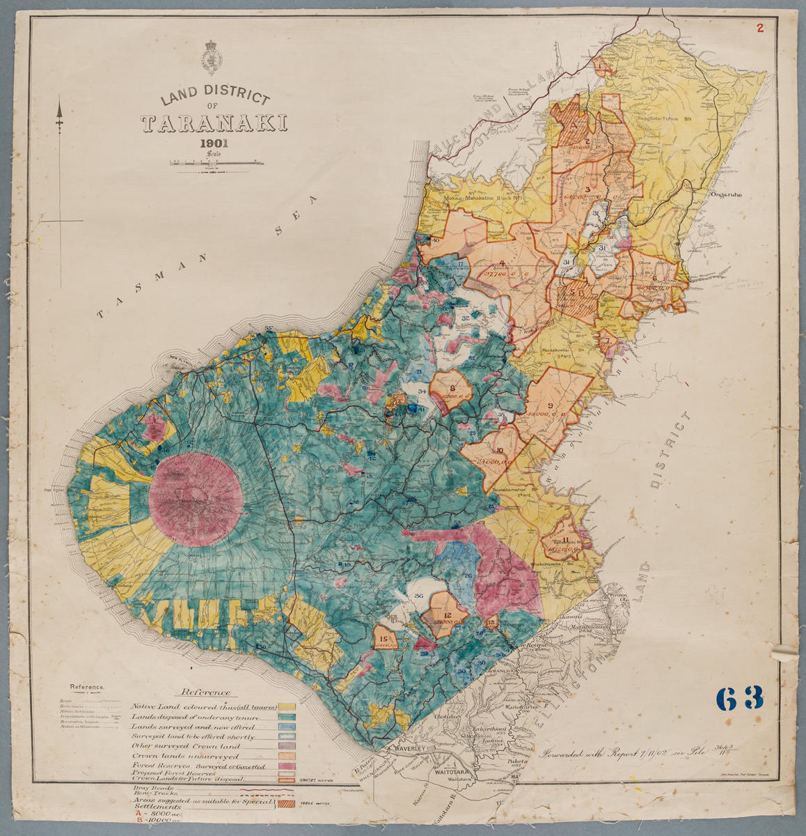 Land District of Taranaki 1901 - Puke Ariki