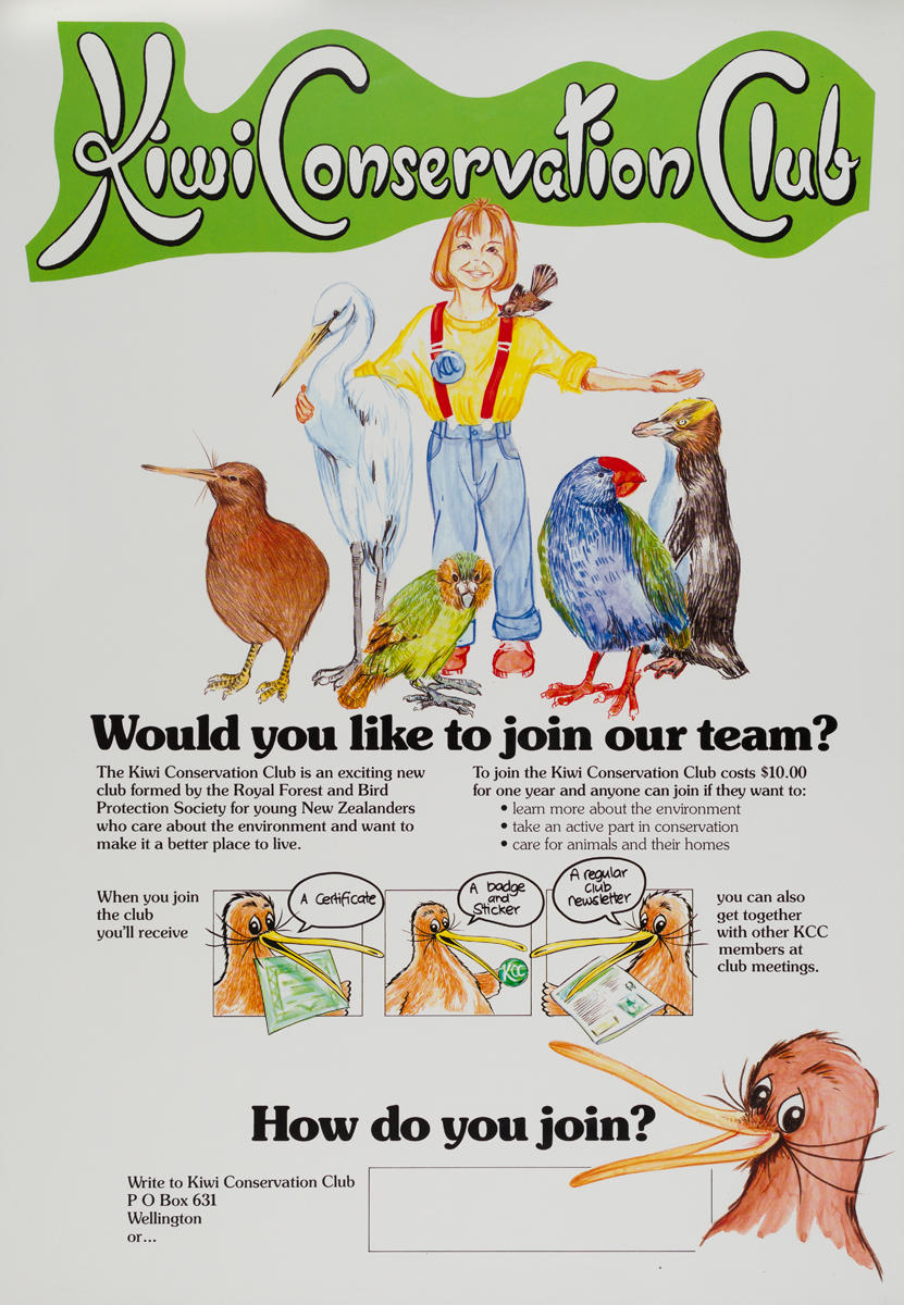 Kiwi Conservation Club [poster] - Puke Ariki