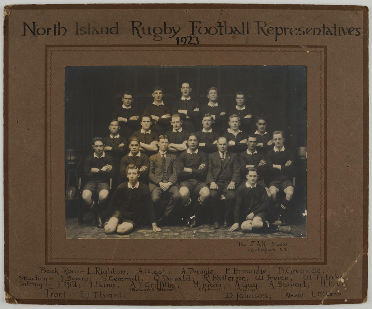 North Island Representative Rugby team, 1923 - Puke Ariki