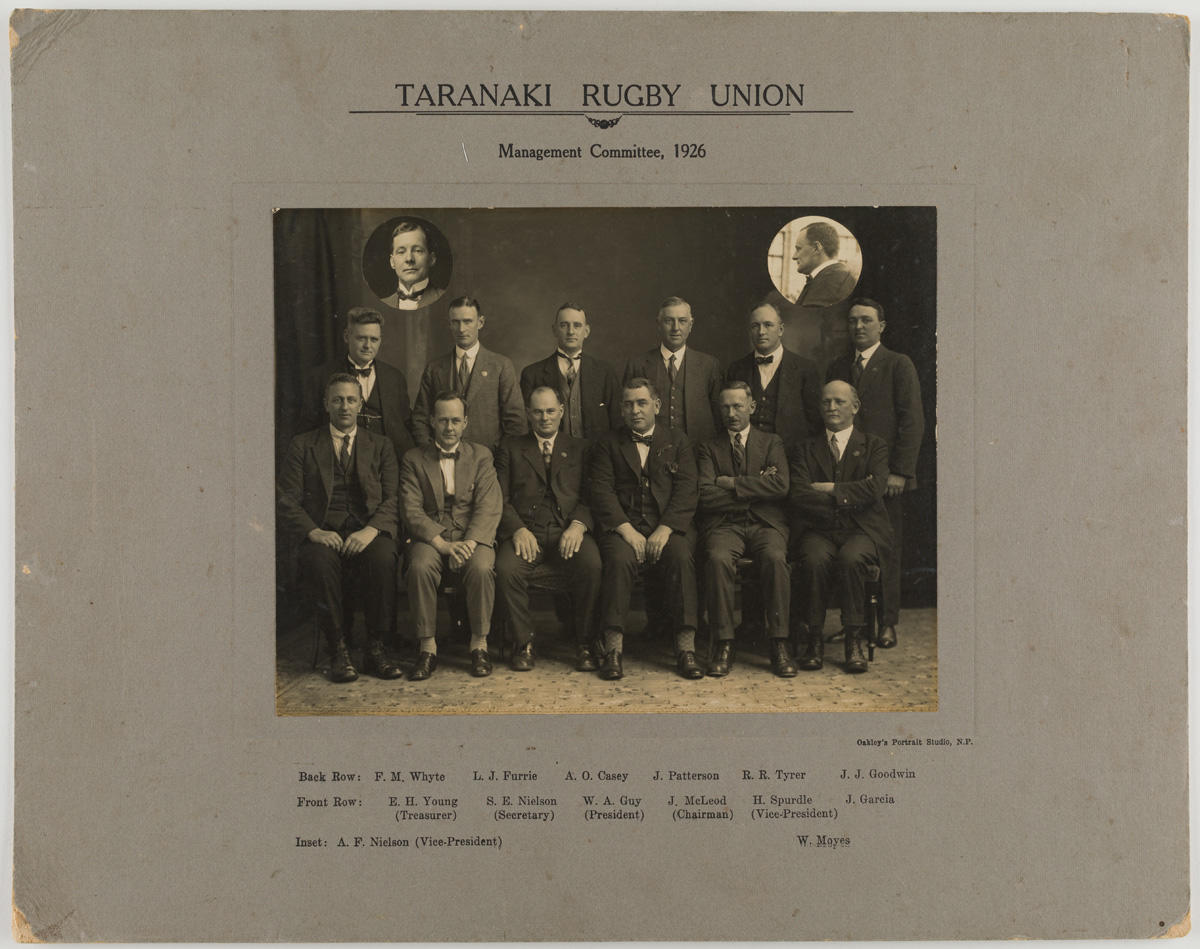 Taranaki Rugby Union Management Commitee, 1926 - Puke Ariki
