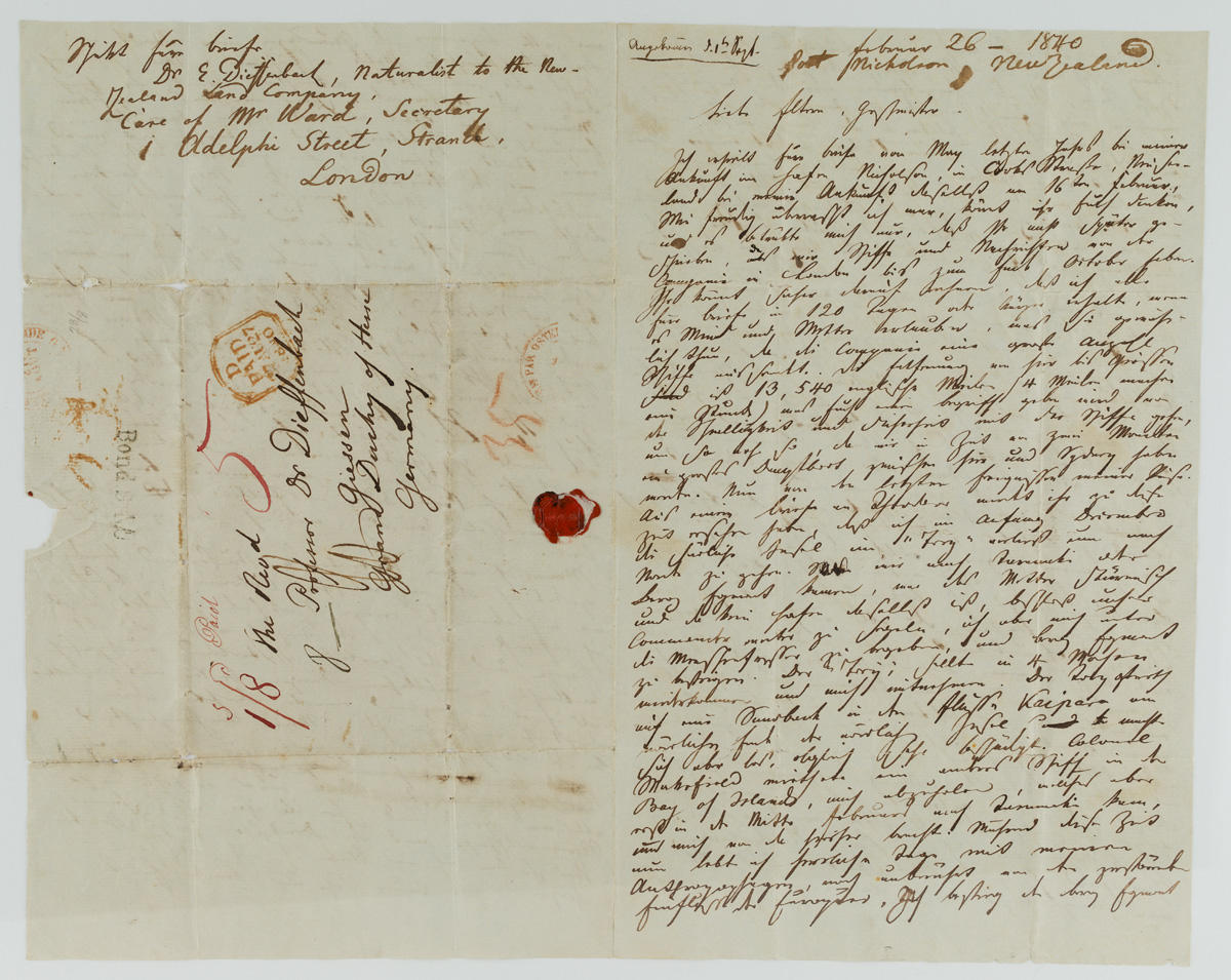 Dieffenbach, Ernst [letter] - Puke Ariki
