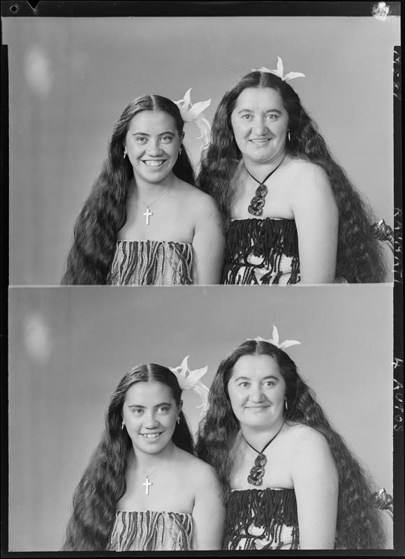Judy Wipiti and Mona Raumati, sisters - Puke Ariki