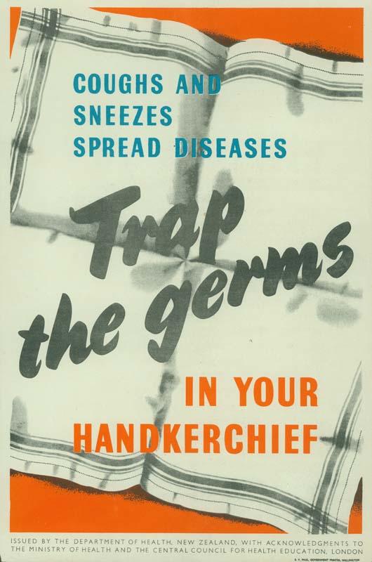 Coughs and Sneezes Spread Diseases. Trap the Germs in Your Handkerchief ...