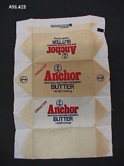 Wrapper, Butter (Anchor) - Puke Ariki