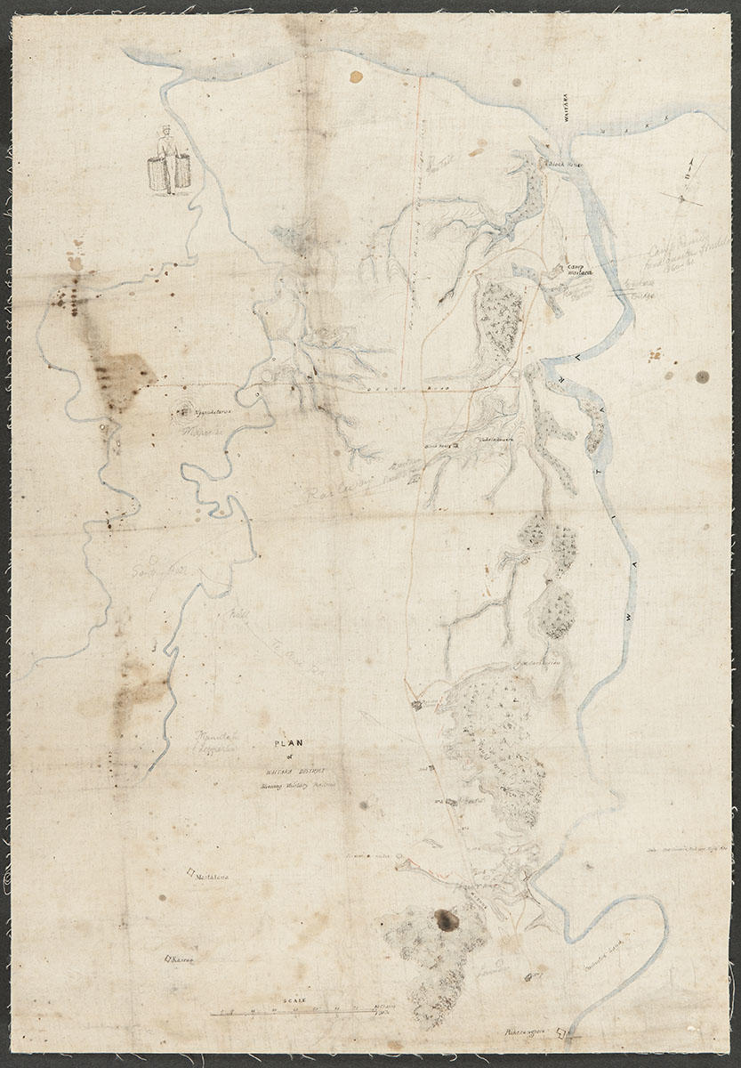 Plan of Waitara showing military positions - Puke Ariki