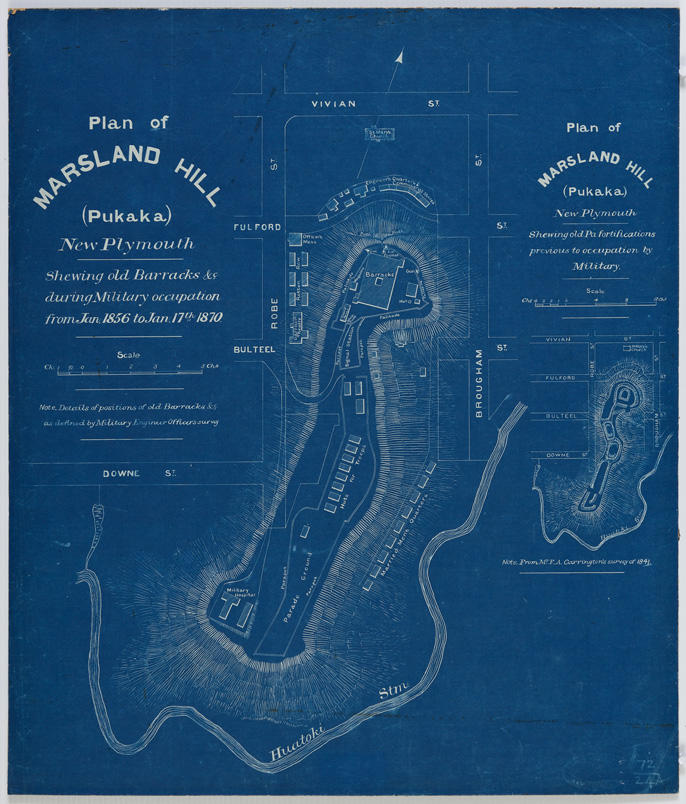 Plan of Marsland Hill (Pukaka) - Puke Ariki