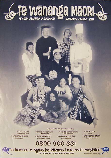 Te Wananga Maori [poster] - Puke Ariki