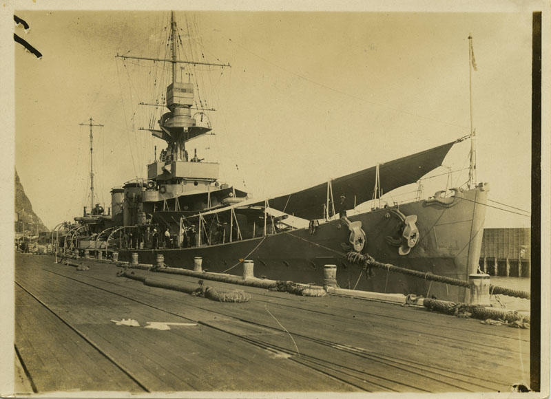 "H.M.S Dunedin. Newton King Wharf" - Puke Ariki