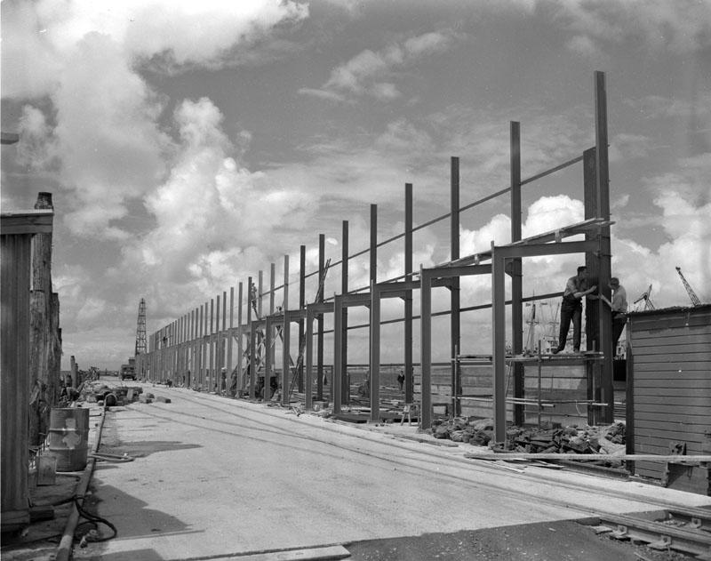 Moturoa Wharf Reconstruction 1955-1957 - Puke Ariki
