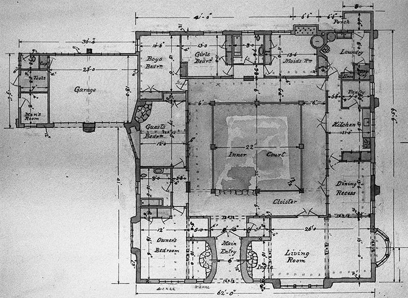 Floor plan, 'Wilkinson's Castle', Pukearuhe - Puke Ariki