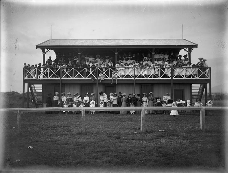 Grandstand at the Opunake Racing Club - Puke Ariki