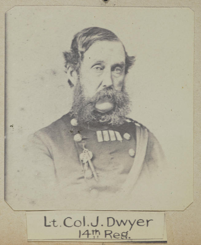 "Lt. Col. J. Dwyer, 14th Reg." - Puke Ariki