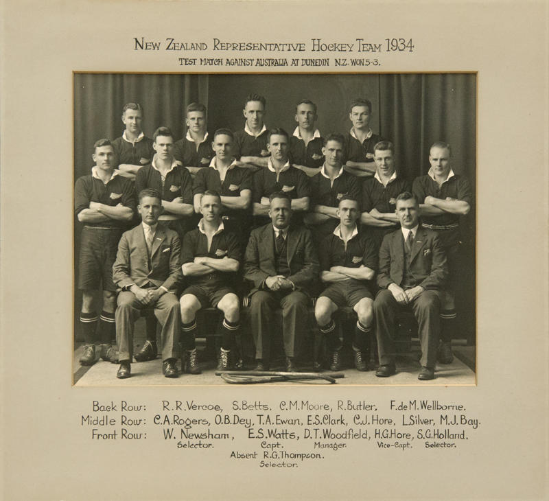 "New Zealand Representative Hockey Team 1934: Test Match Against ...