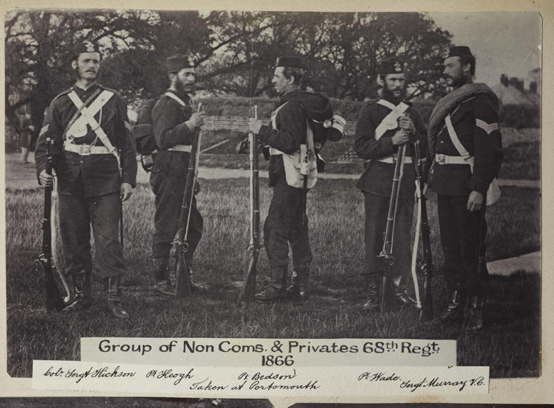 "Group of Non Coms. & Privates 68th. Regt. 1866" - Puke Ariki