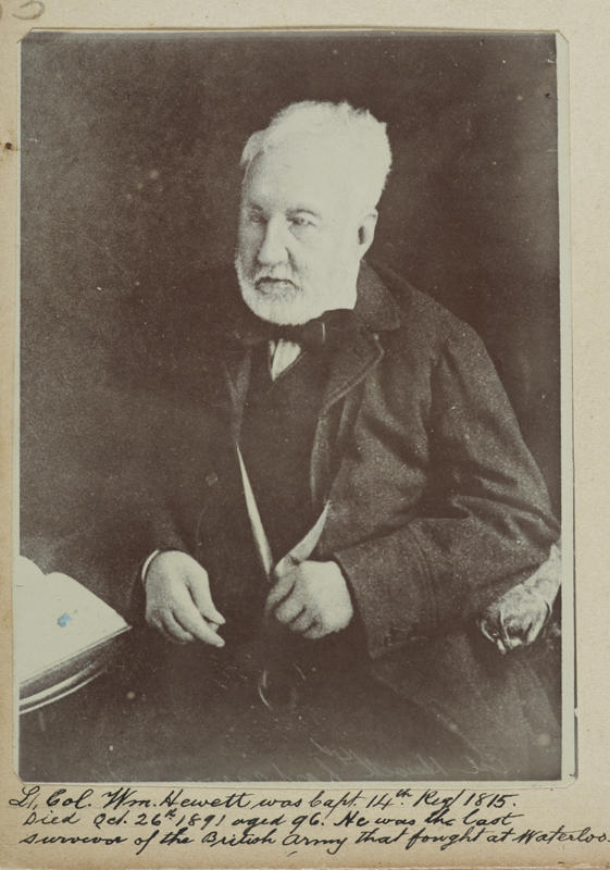"Lt. Col. Wm. Hewett was Capt. 14th. Regt 1815." - Puke Ariki