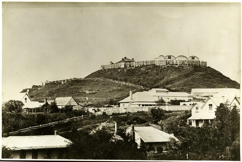 Marsland Hill and barracks - Puke Ariki